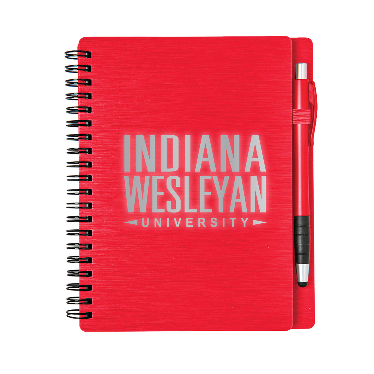 Mercury Notebook & Pen | Red – Indiana Wesleyan Univ. Campus Store